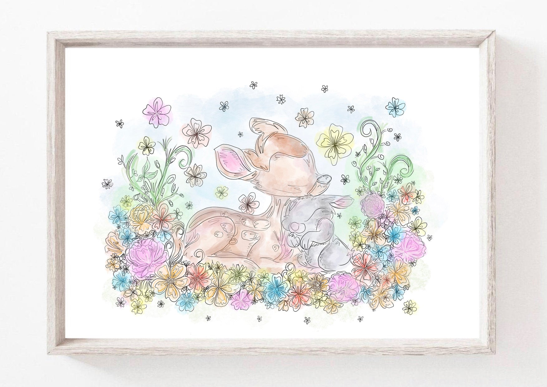 Bambi Thumper Print / Sticker / bookmark – ohanakingdom
